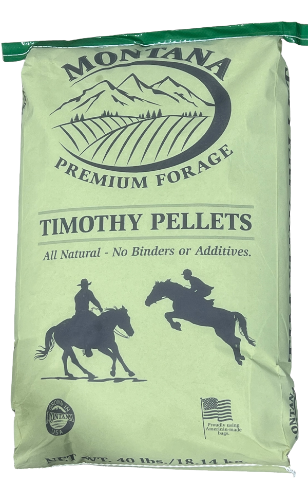 Montana Premium Forage - Timothy Hay Pellet - 40 lb. – Steve Regan Company