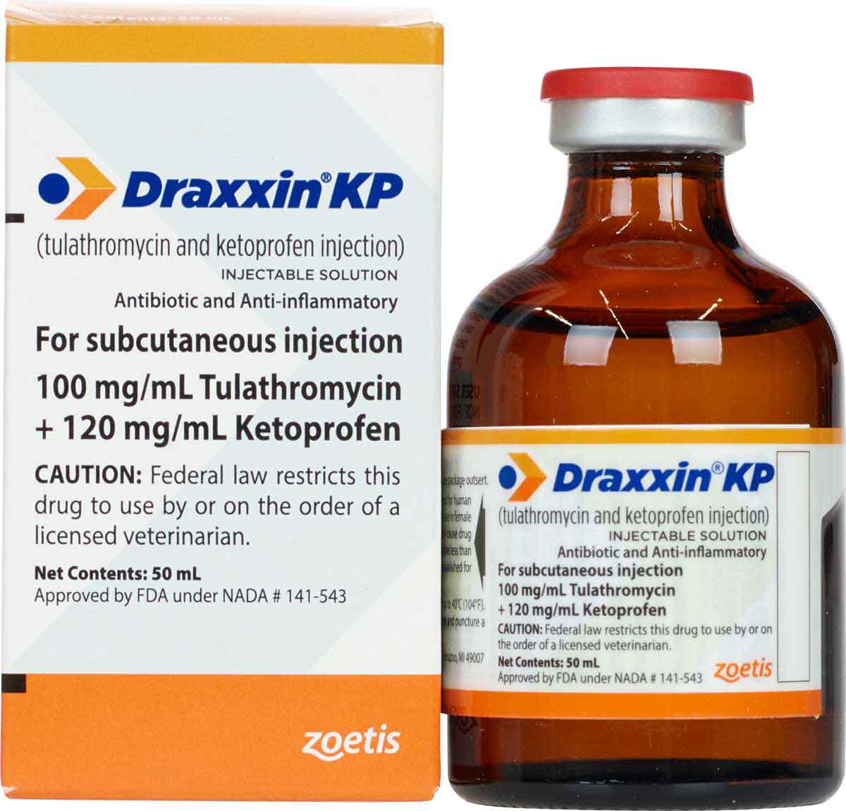 Zoetis - Draxxin KP (Tulathromycin and Ketoprofen) - 100 ml (Rx ...