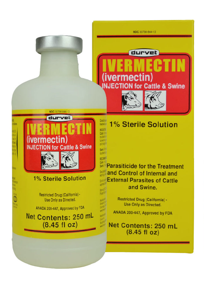 Durvet - Ivermectin 1% Injection - 250 ml – Steve Regan Company