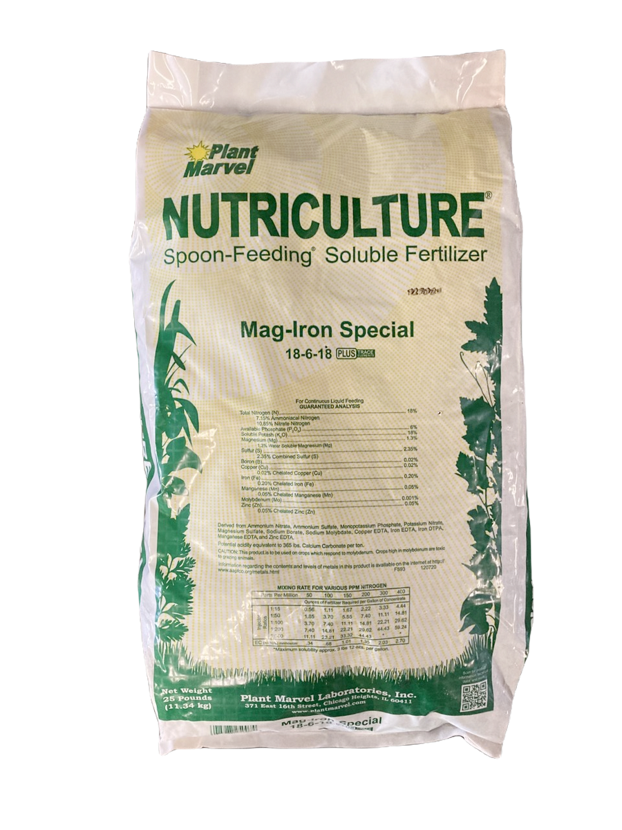Plant Marvel - 18-6-18 Mag Iron - 25 lb. (88/Pallet) – Steve Regan Company
