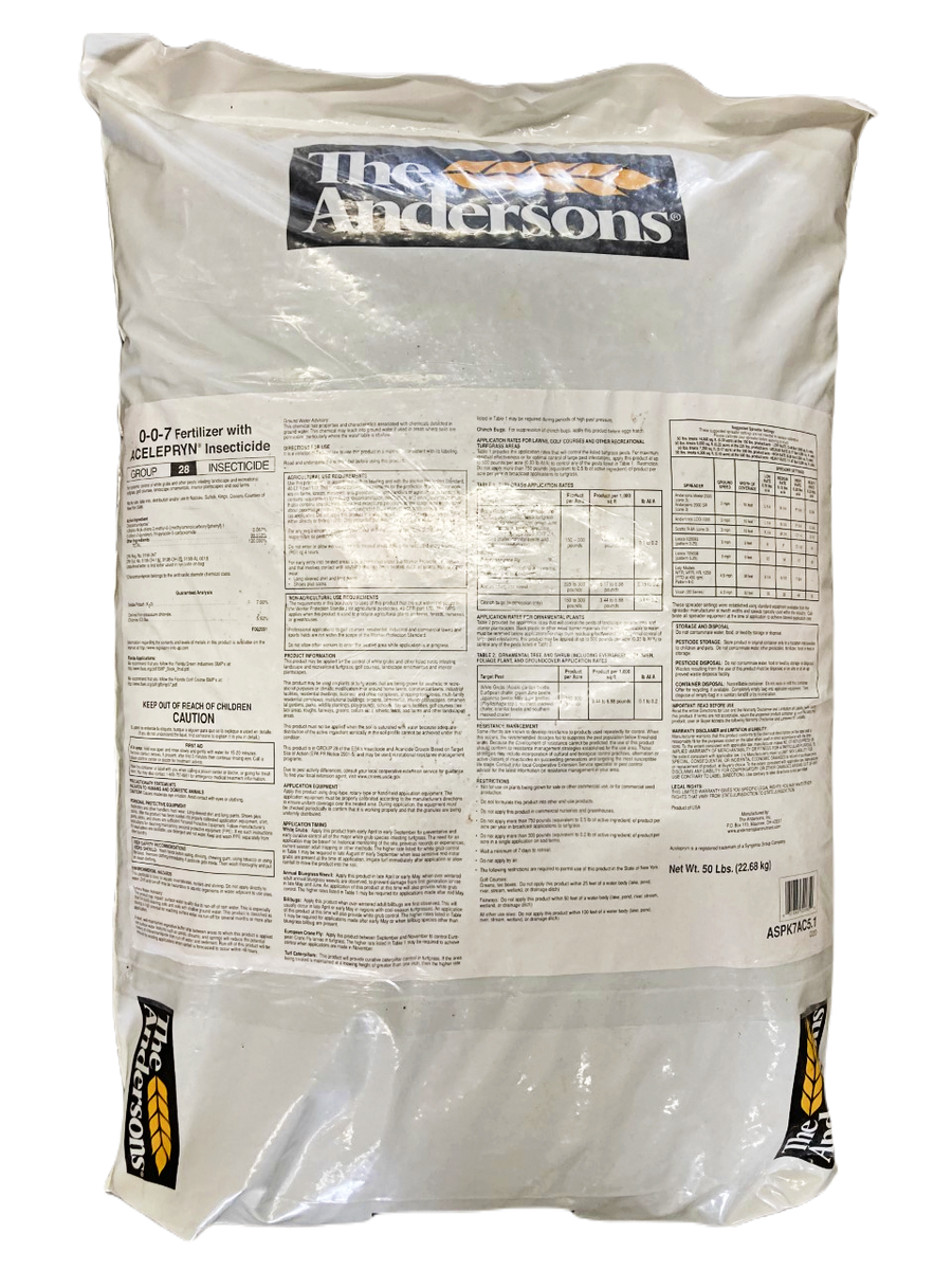Andersons - 0-0-7 Acelepryn 0.067% - 50 lb - STANDARD SGN – Steve Regan ...